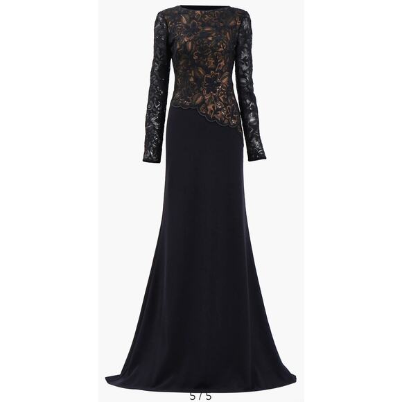 Tadashi Shoji | Dresses | Tadashi Shoji Evening Gown Dress Black Velvet ...